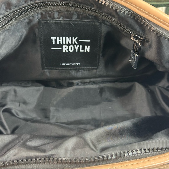 THINK ROYLN | Bags | Think Roylnnwot Life On The Fly Black Tan Quilted ...
